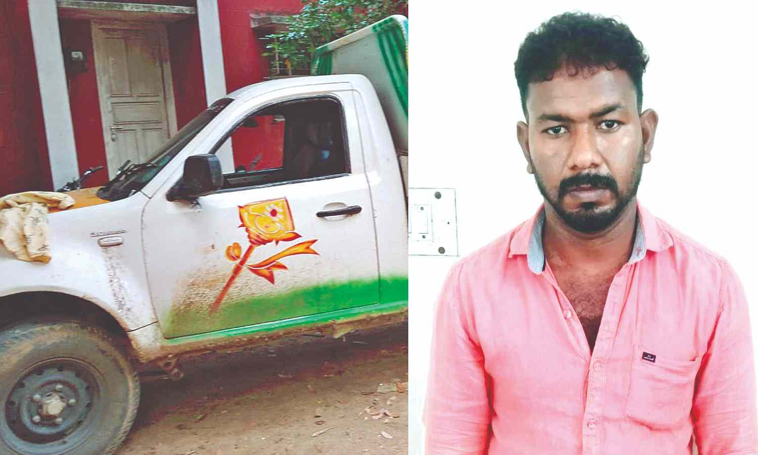 Sand mafia tries to run vehicle over cops; 2 hurt; one arrested