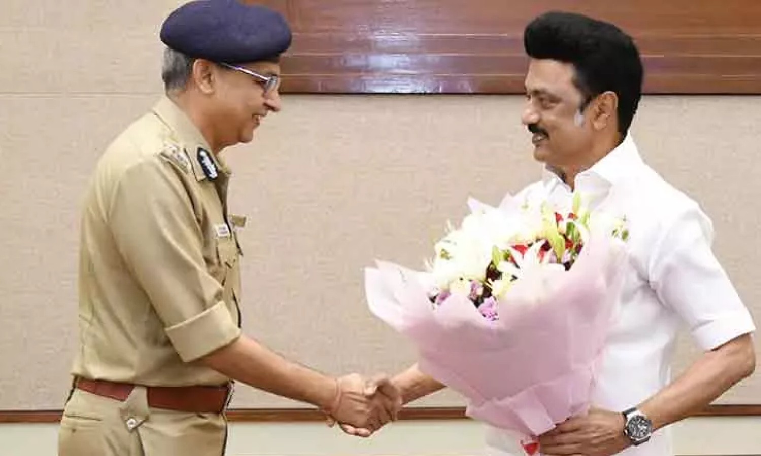 Shankar Jiwal meets Stalin after taking charge as TN DGP