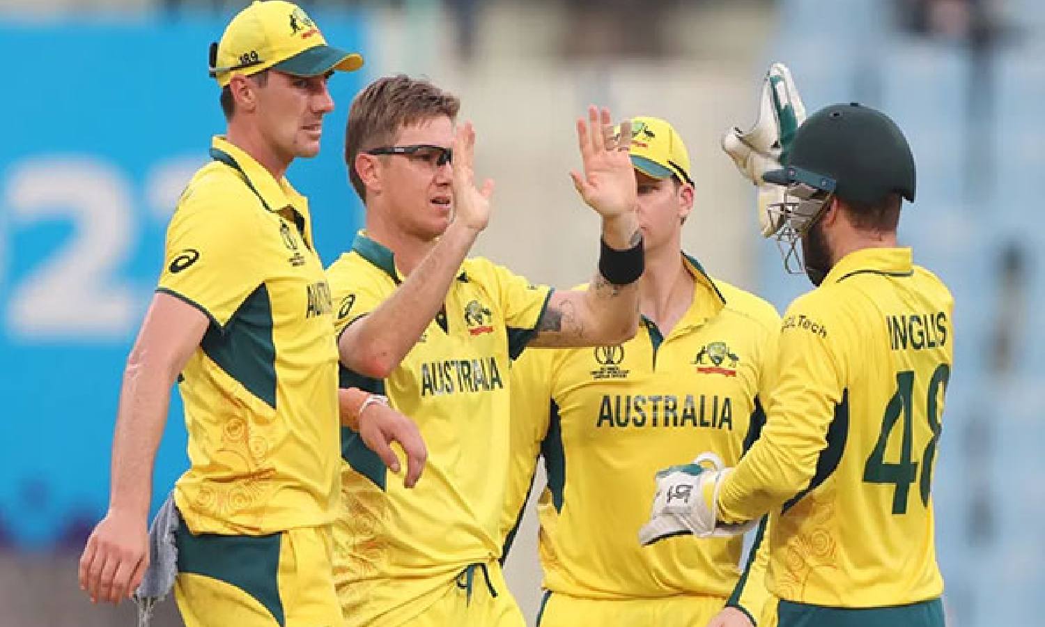 CWC 2023: Zampa's four-fer overwhelms Sri Lanka, Australia need 210 to ...