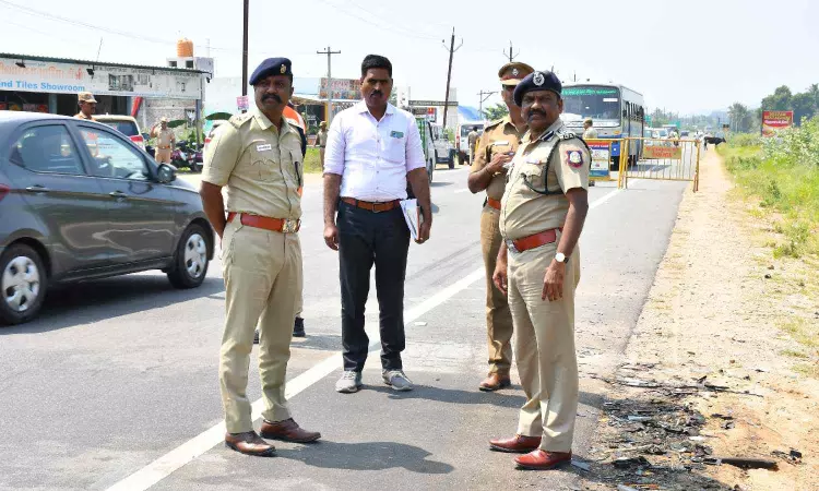Chengam accident-prone areas inspected