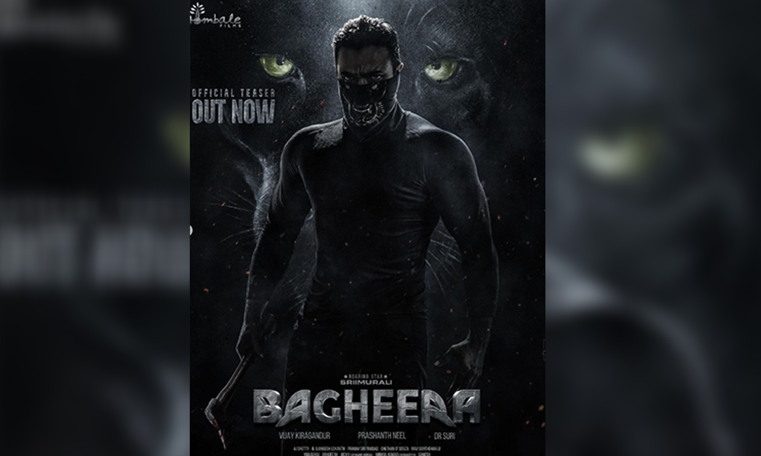 Srii Murali's action-packed 'Bagheera' teaser out