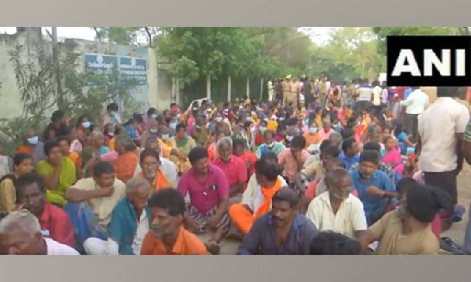 People hold protest after ammonia gas leak in Ennore