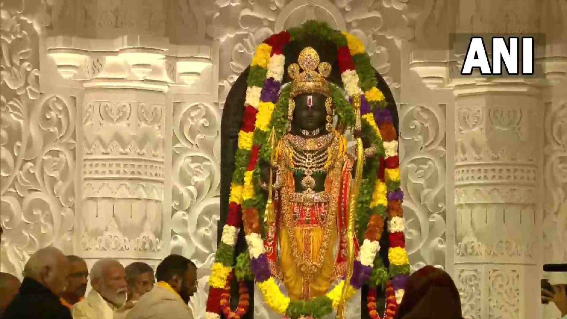 Ram Lalla idol unveiled at grand temple in Ayodhya, PM Modi leads rituals