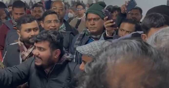 Passengers erupt in protest at IGIA after IndiGo cancels Deogarh flight ...