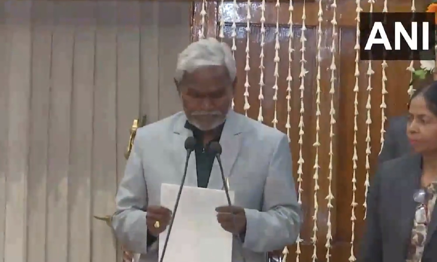 JMM's Champai Soren takes oath as chief minister of Jharkhand