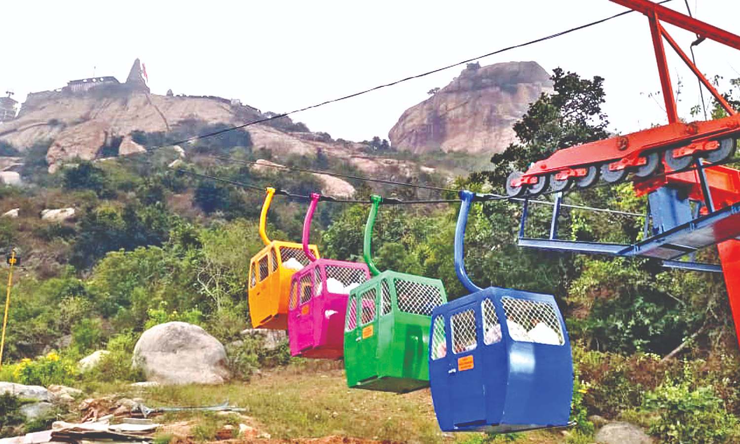 Now, glide to hill temple at Sholinghur