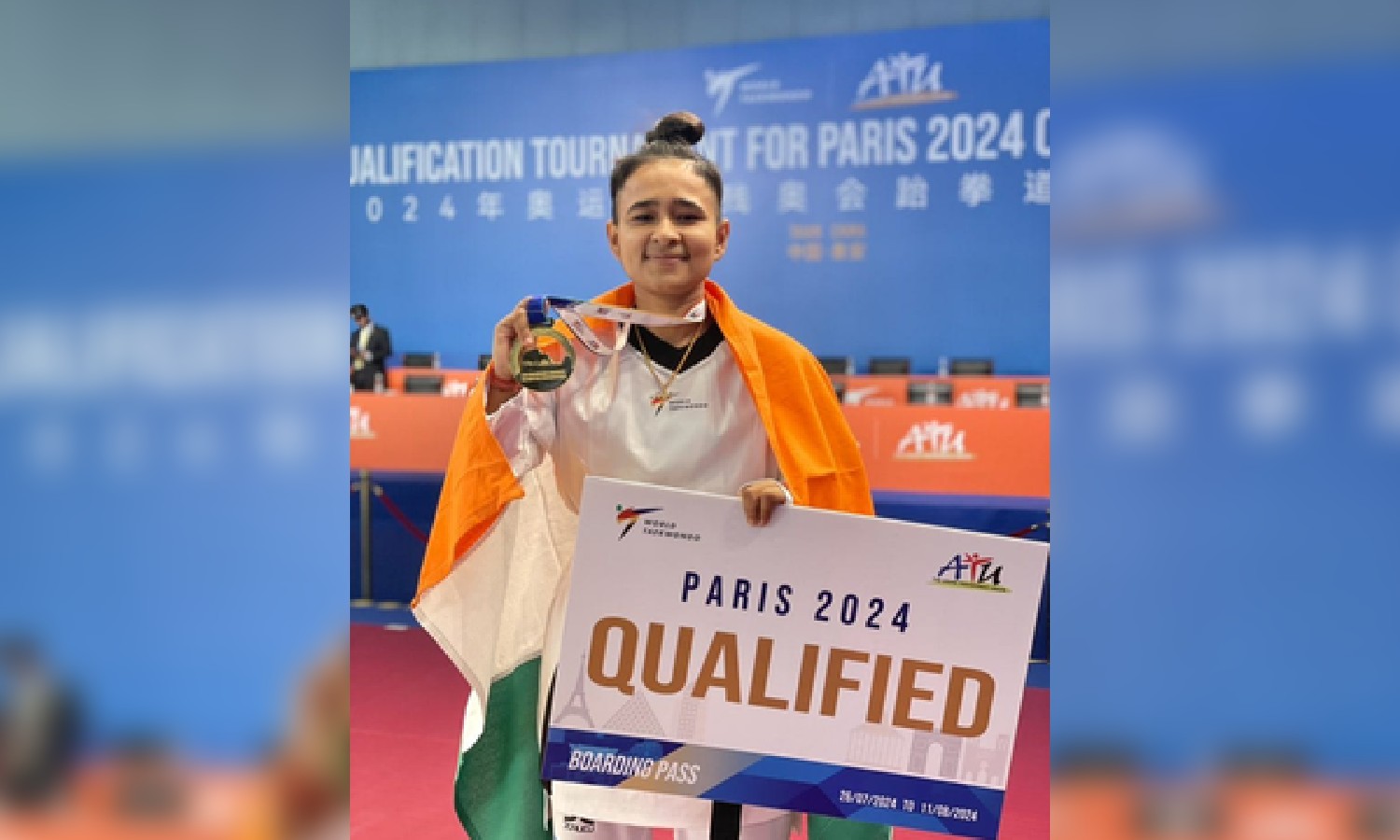 Aruna Tanwar wins gold in women's 47kg in Asian Para-taekwondo qualifiers, books tickets for ...