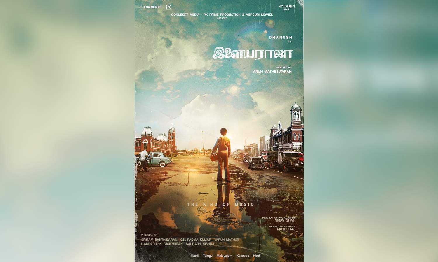 Dhanush releases first poster of Ilaiyaraaja biopic