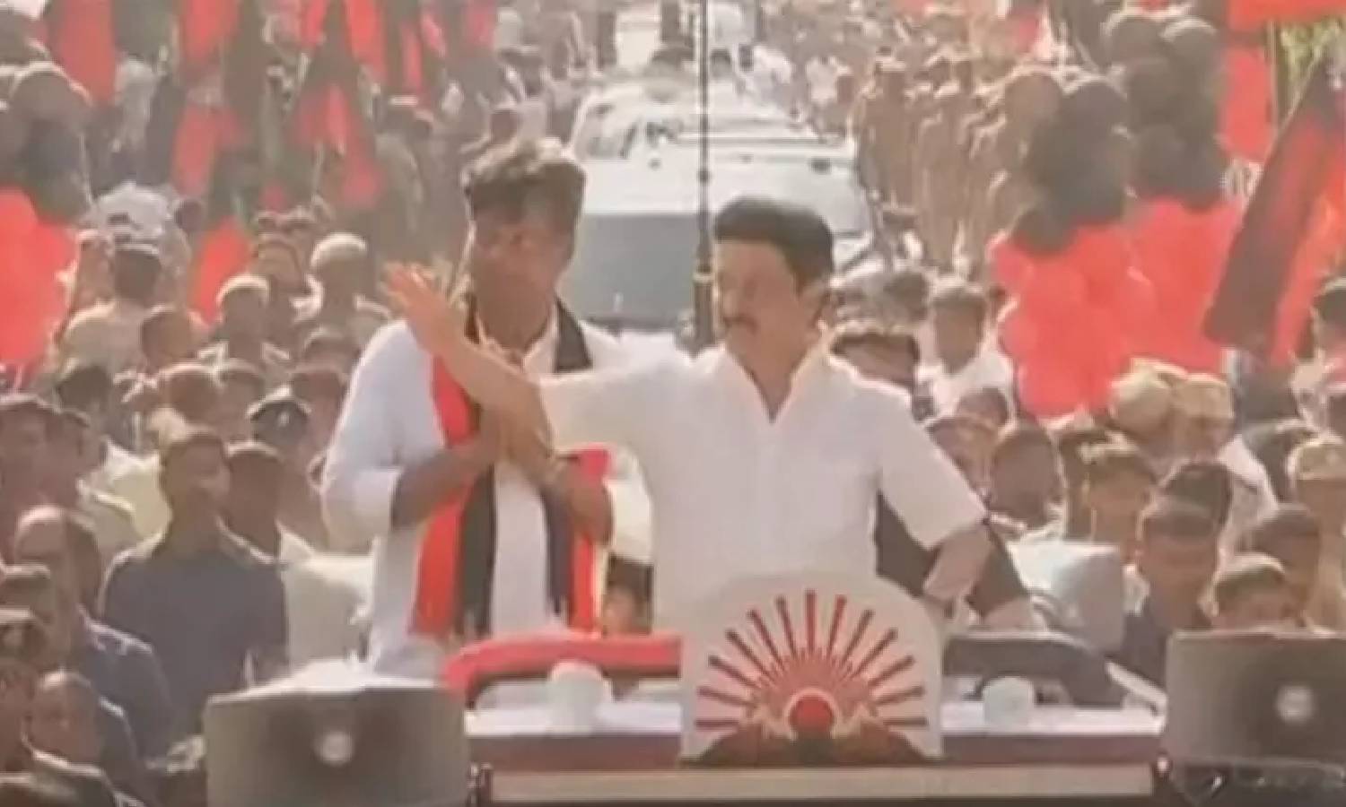 LS polls: MK Stalin hits the road for campaign in Kolathur