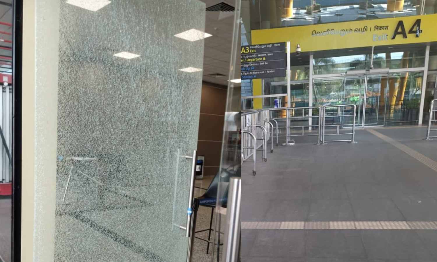 Another glass door ‘shatters’ at VIP gate in Chennai domestic airport