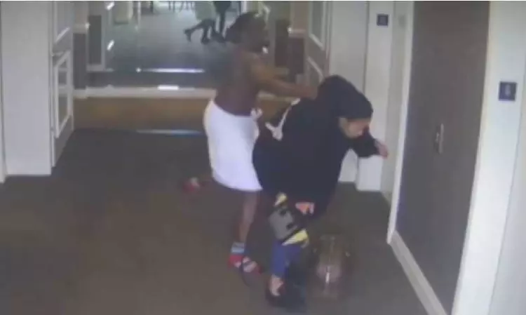 Video appears to show Sean ‘Diddy’ Combs beating singer Cassie in hotel hallway in 2016