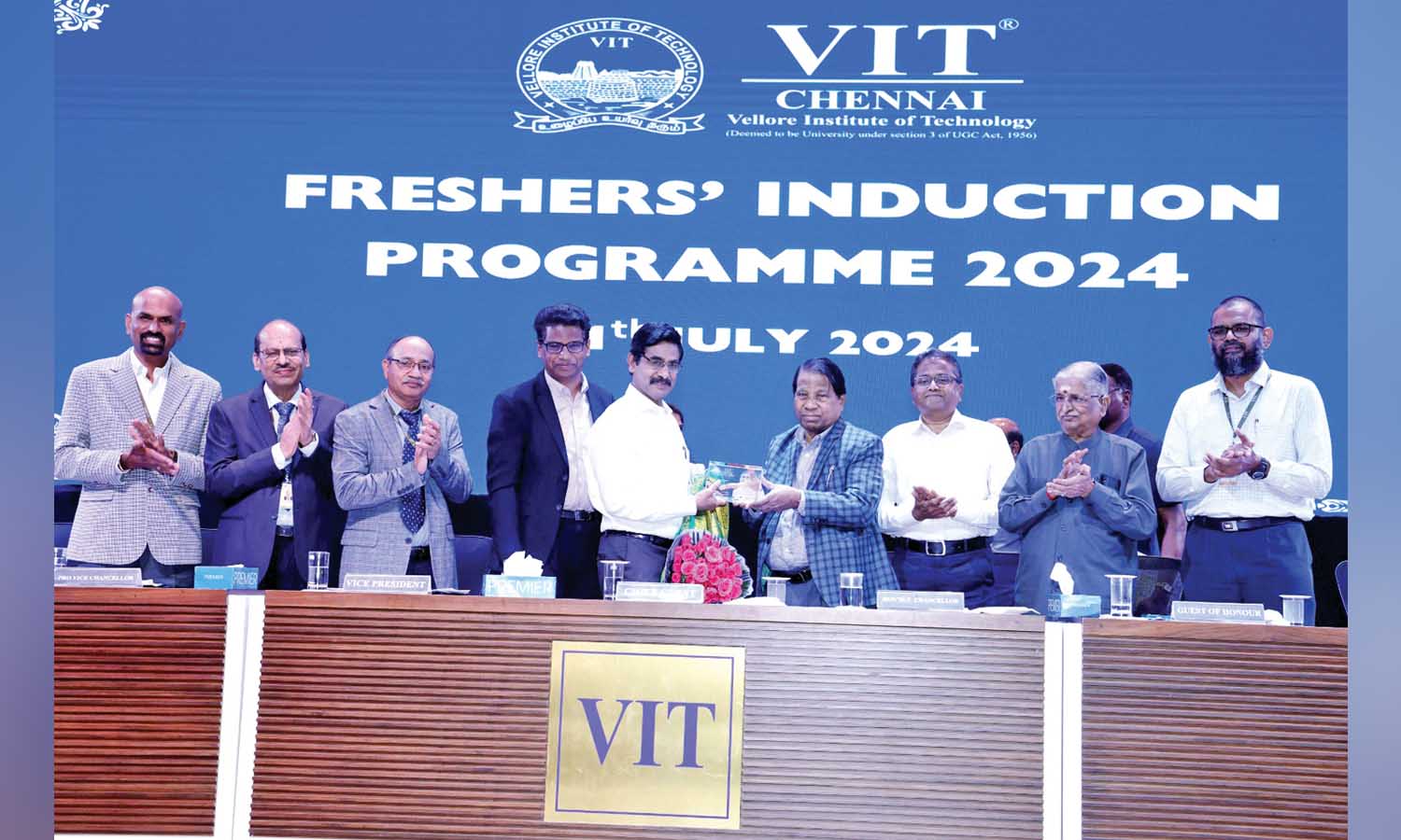 VIT Chennai inducts freshers of 2024 batch