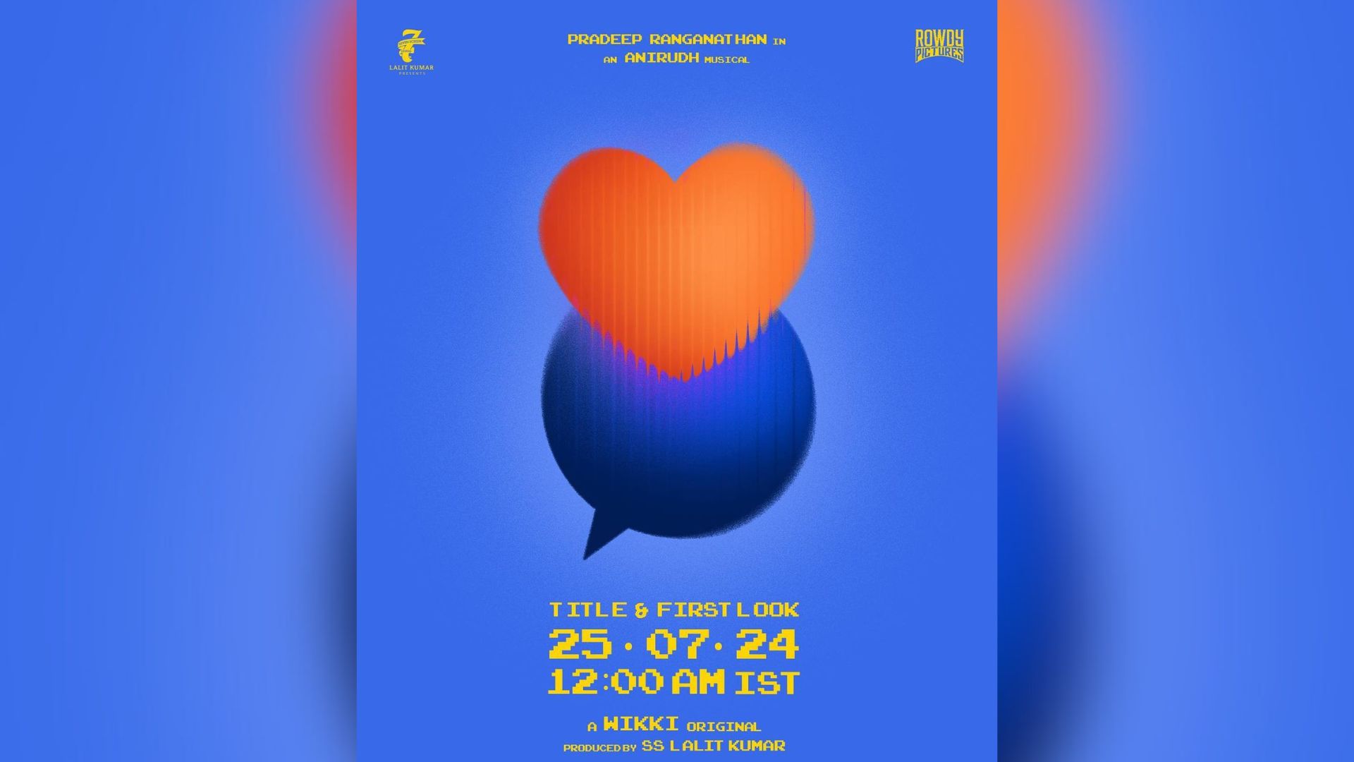 Vignesh Shivan - Pradeep Ranganathan's film title and first look to ...