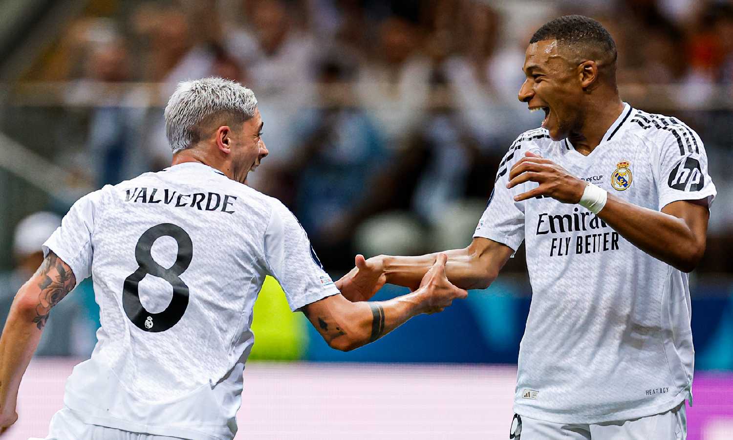 Kylian Mbappe scores on debut for Real Madrid in win over Atalanta in UEFA Super Cup