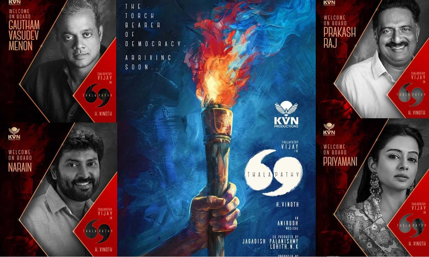 GVM, Priyamani, Narain join Thalapathy 69