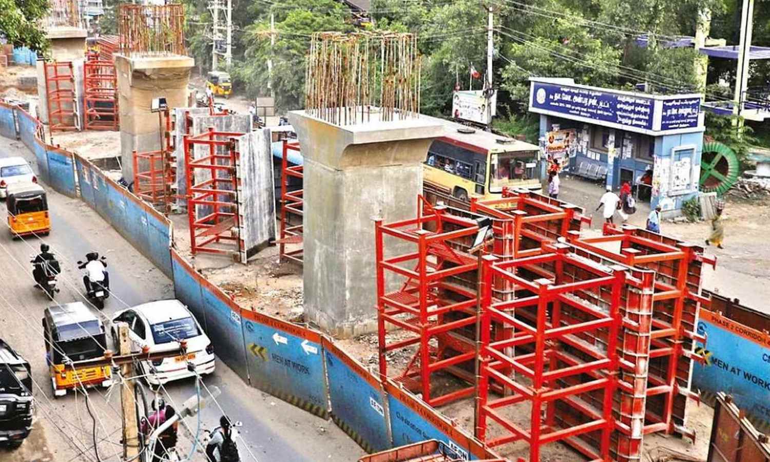 CMRL works: Traffic diversions for vehicles from Porur to Kathipara ...