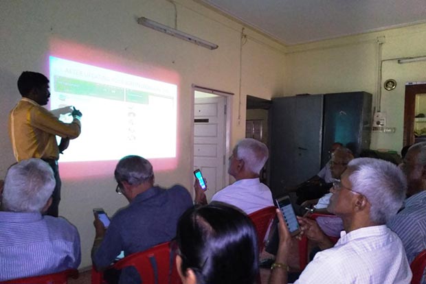 Senior citizens keep pace with technology