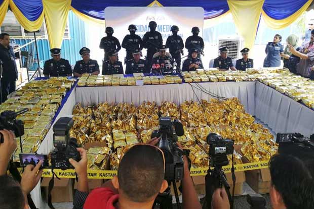 Malaysians make record bust of crystal meth, shipped from Myanmar