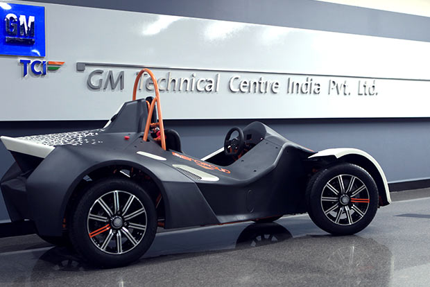 General Motors prototype EV unveiled at tech hub