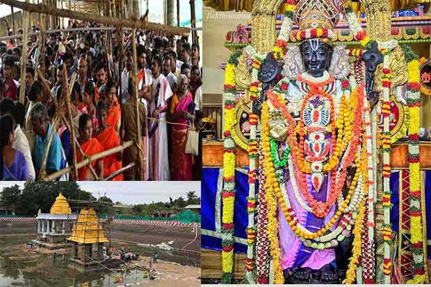 Milling crowd at Kanchi temple on last day of Athi Varadhar darshan