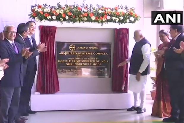 PM inaugurates Larsen and Toubro's K9 Vajra gun-making facility