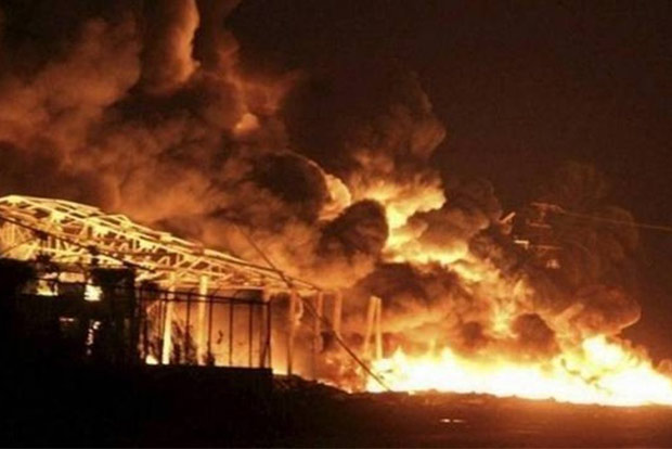 Fire at SDF building at IT hub Sector V