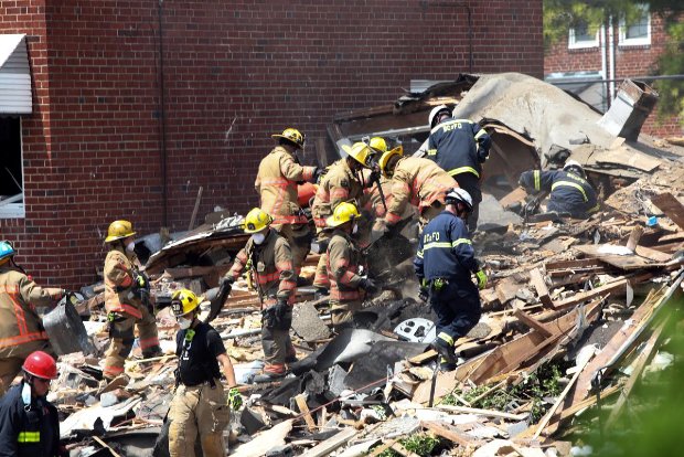 1 dead, 4 rescued after gas explosion levels Baltimore homes