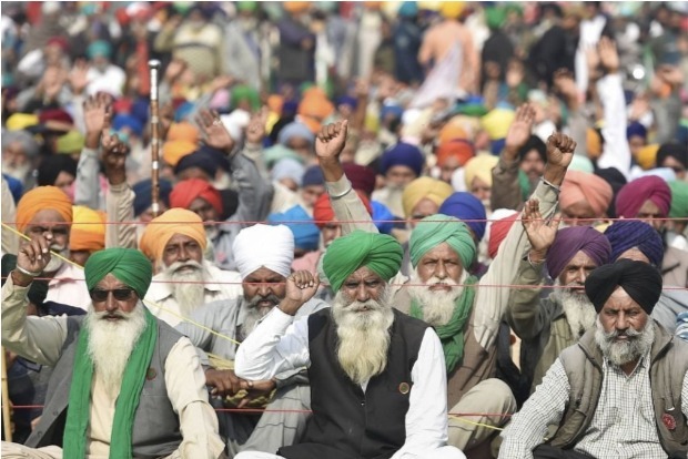 Farmers' protest on Delhi borders continues for 15th day