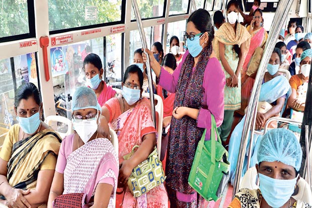 No local trains, commuters on EMU routes crowd buses