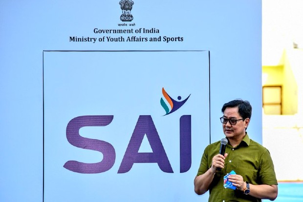 Sports Minister Rijiju unveils new logo of SAI