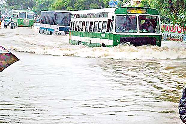 When rain pours into MTC buses