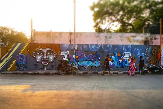 Edgy makeover by ‘underground’ graffiti team