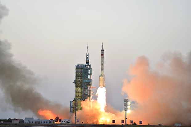 China successfully launches longest manned space mission