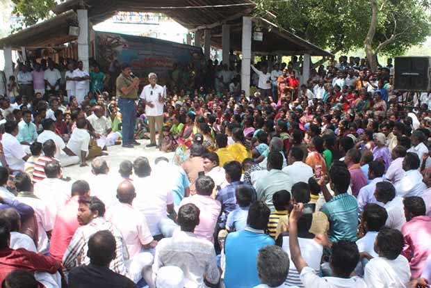 Return our lands: Neduvasal villagers