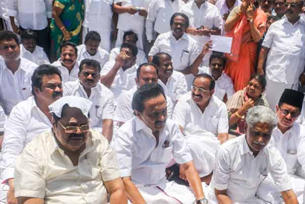 DMK members evicted from TN Assembly over sting operation issue, stages ...