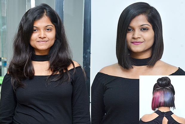 Makeover magic: College student gets edgy look